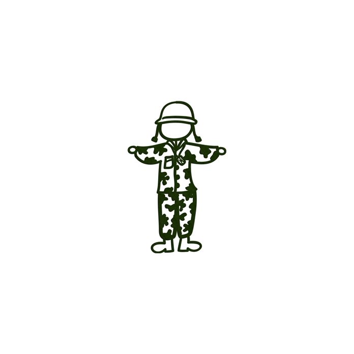 stick figures - military