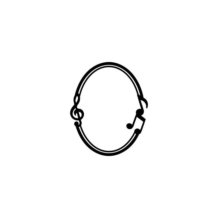 oval musical frame