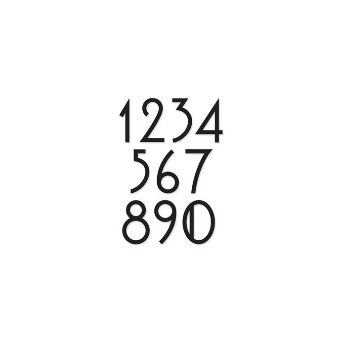 mackintosh font numbers