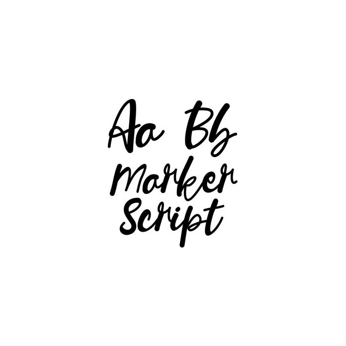 marker script font