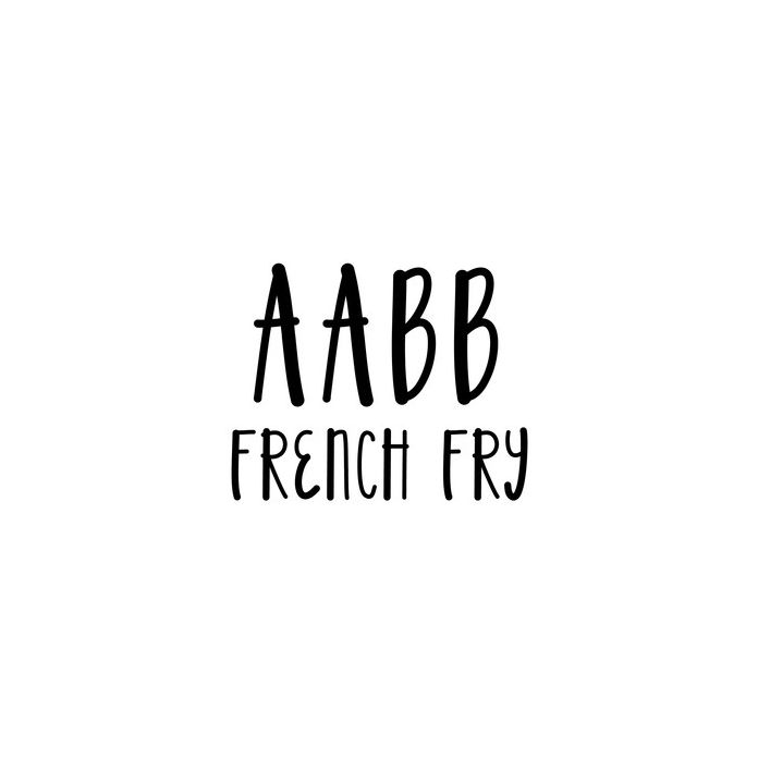 french fry font