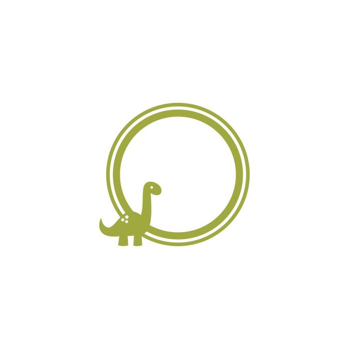 dinosaur circle frame