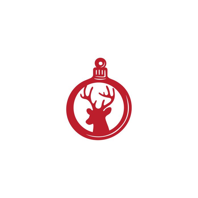stag christmas ornament
