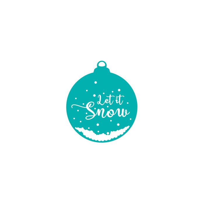 let it snow bauble