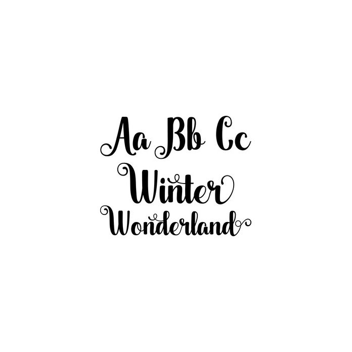 winter wonderland font