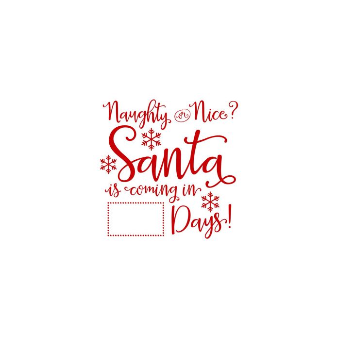 santa countdown calendar