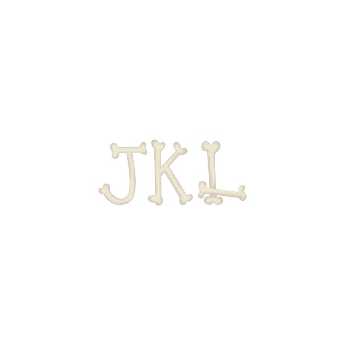 bone alphabet jkl