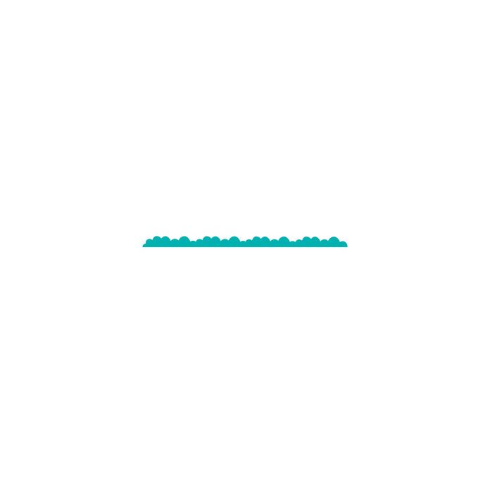 scallop doodle cloud border