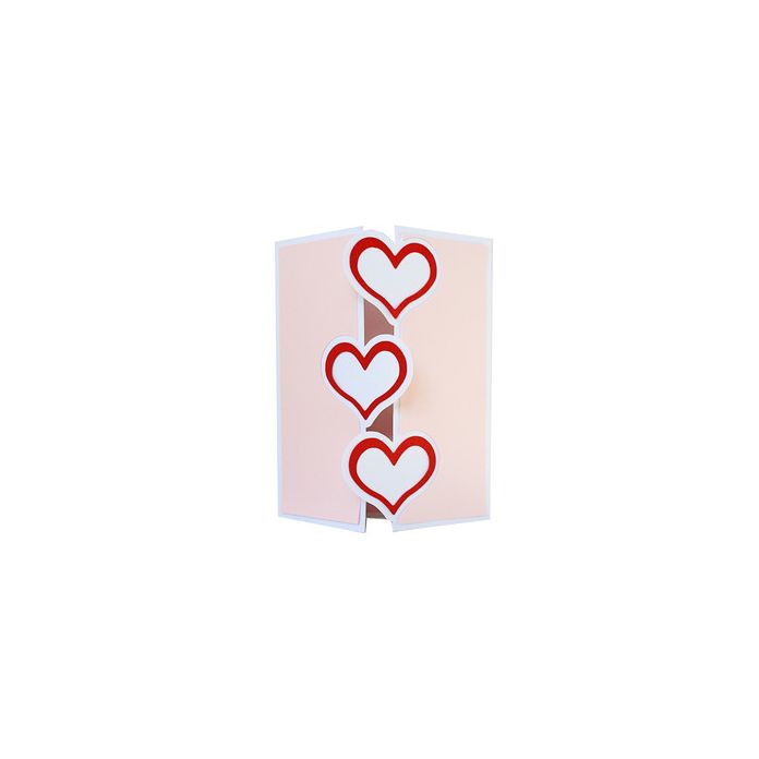 heart trifold card