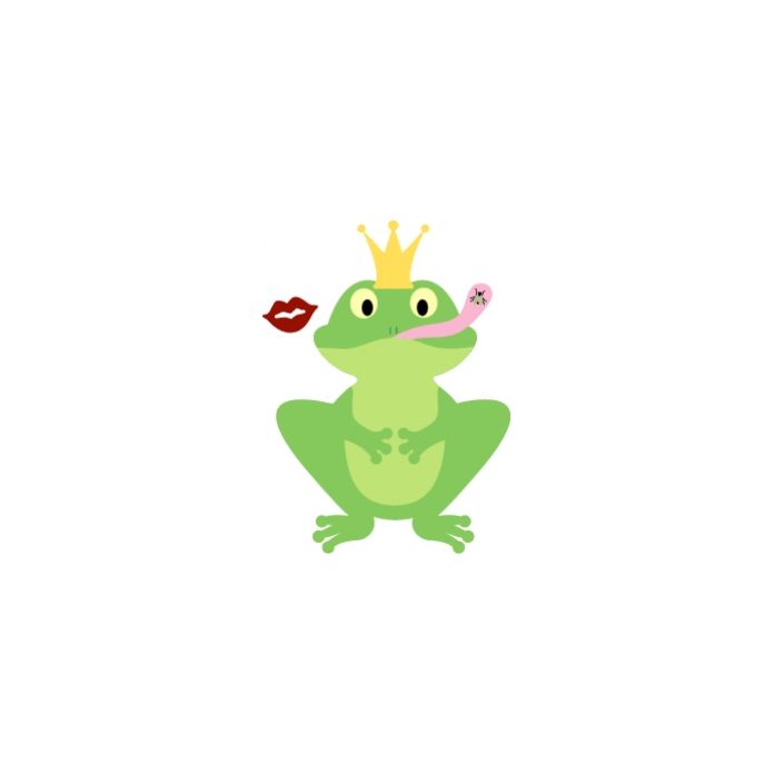 Pin the lips on the frog