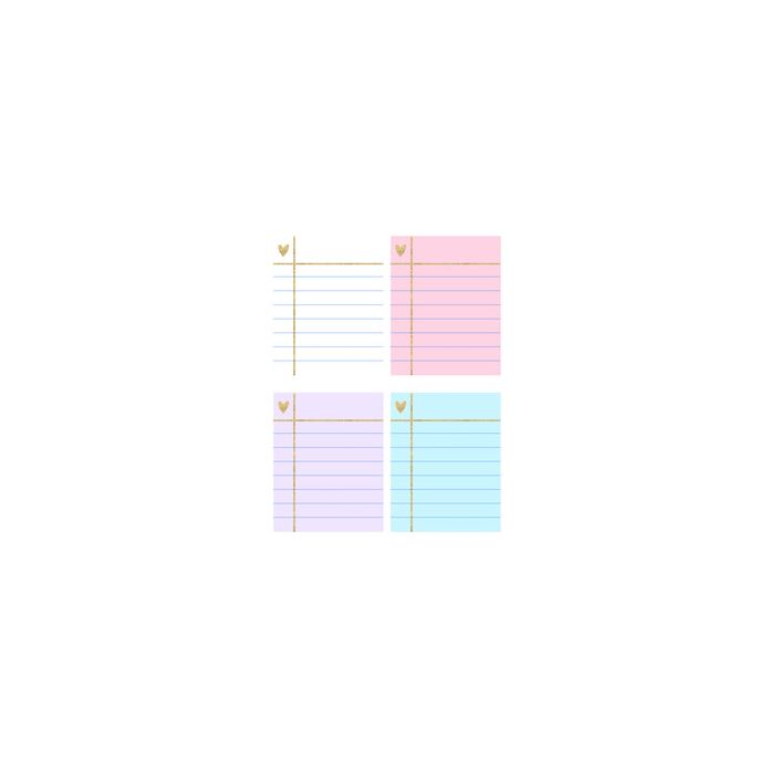 pastel note paper stickers