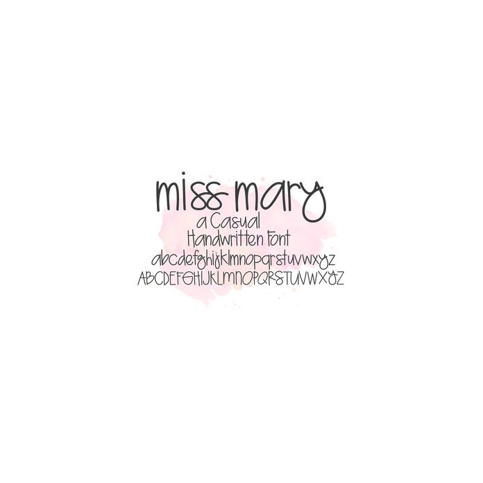 miss mary font