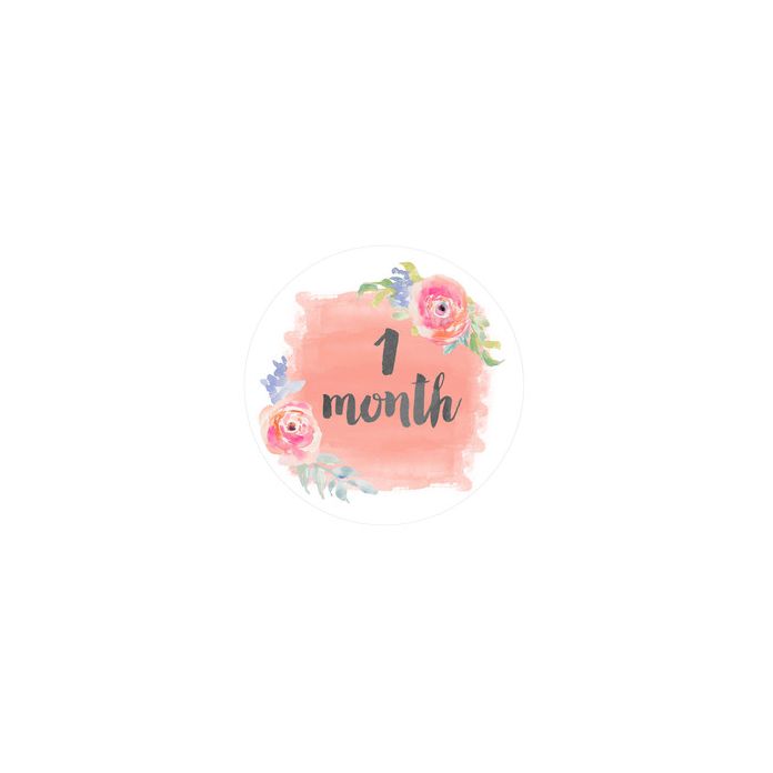 one month printable bodysuit sticker