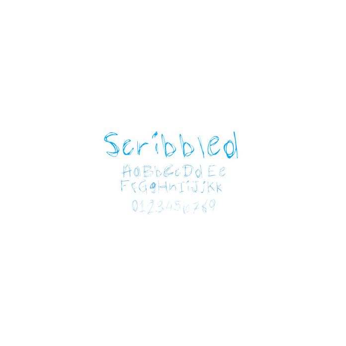 scribbled font