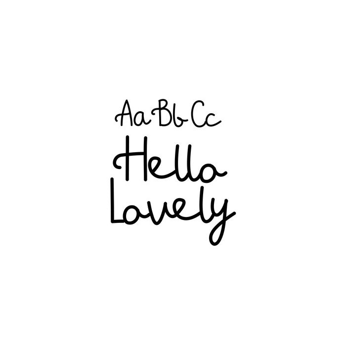 hello lovely font