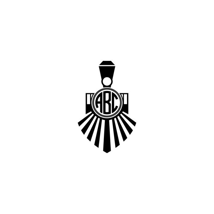 vintage train monogram