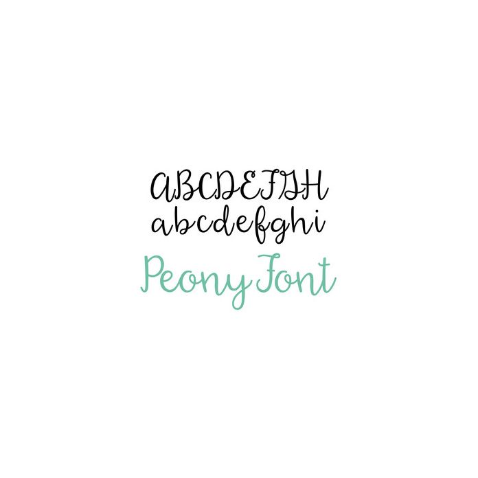 peony font