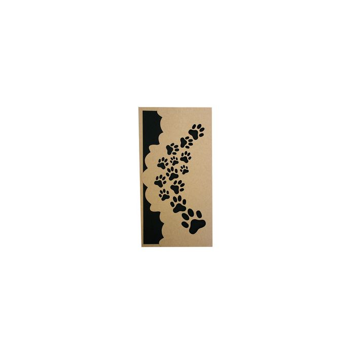 paw print card