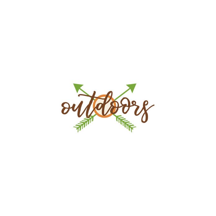 outdoors word art