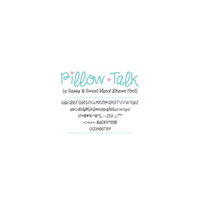 pillow talk font