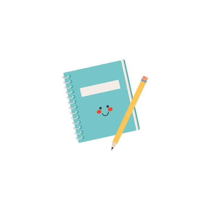 cute school notebook