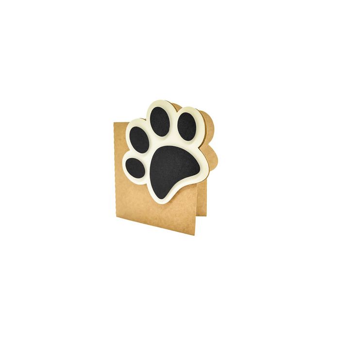 paw print card