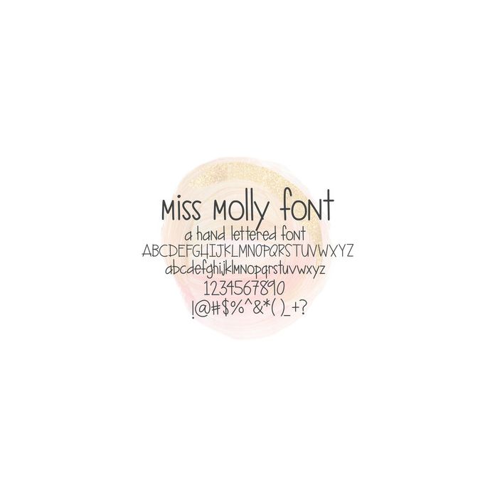 miss molly font