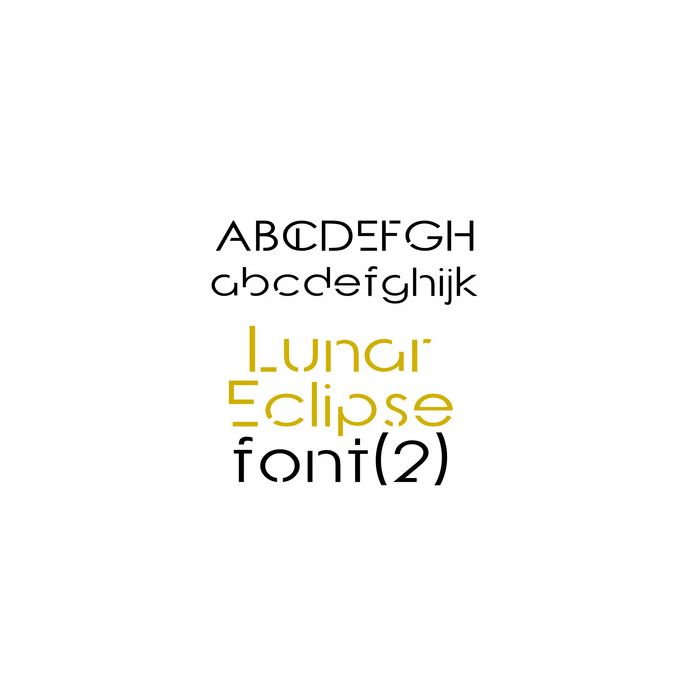 lunar eclipse font(2)