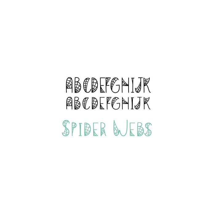 spider webs font