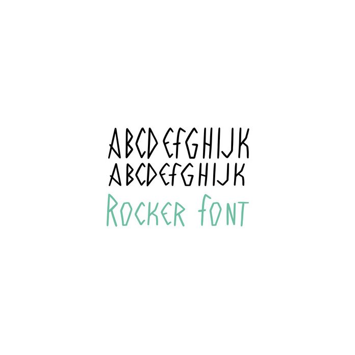 rocker font