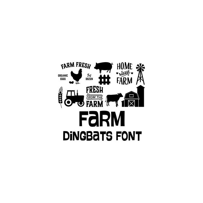 farm dingbats font