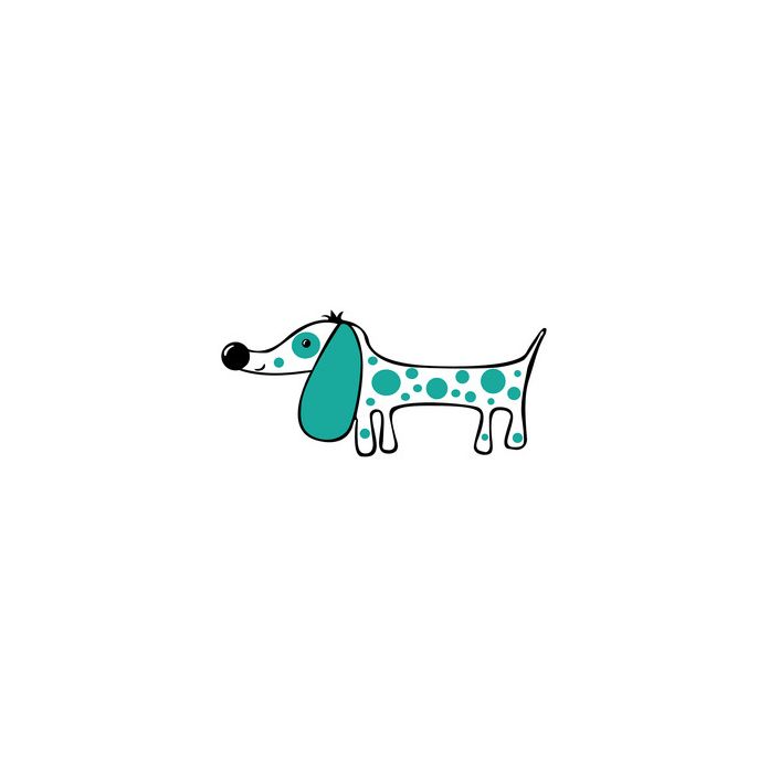 polka dot puppy