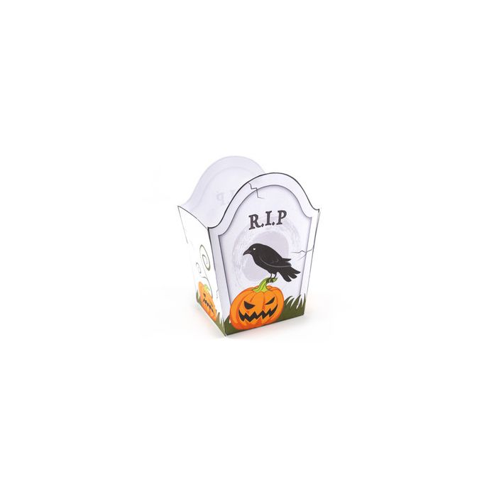 halloween crow tombstone box