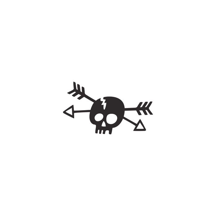 scary arrow skull
