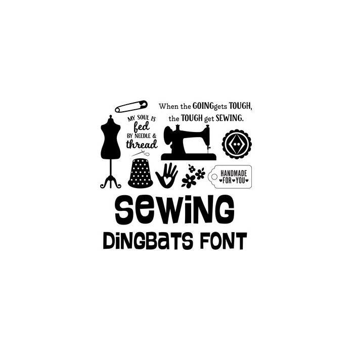 sewing dingbats font