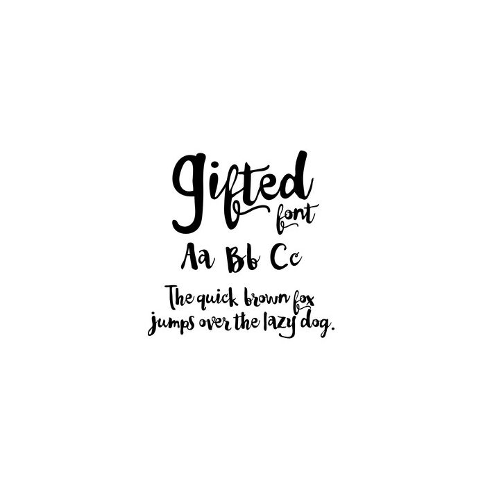 cg gifted font