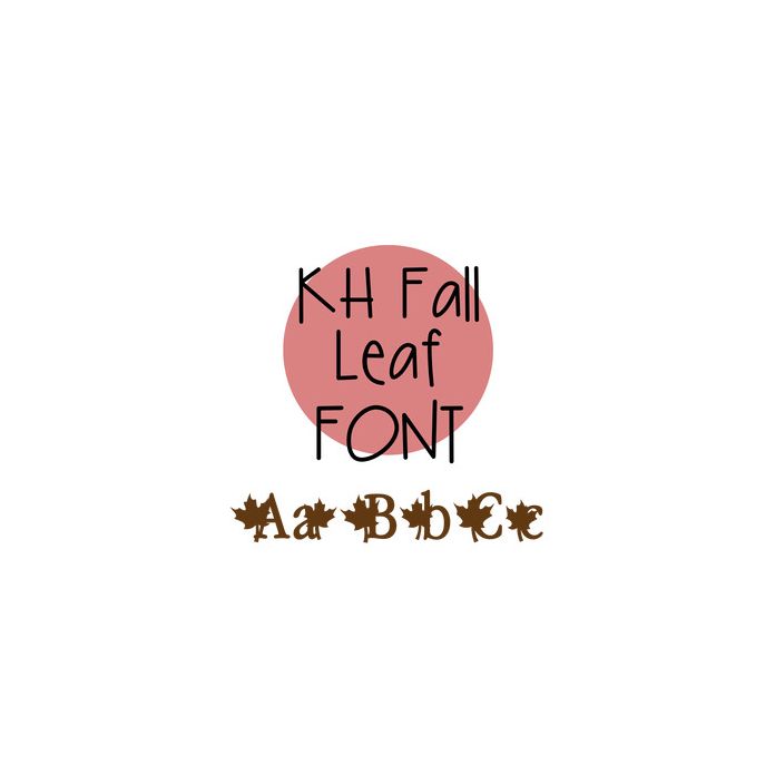 kh fall leaf font
