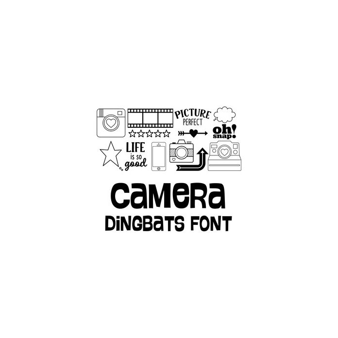 camera dingbats font