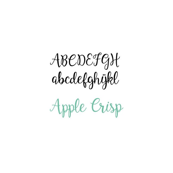 apple crisp font