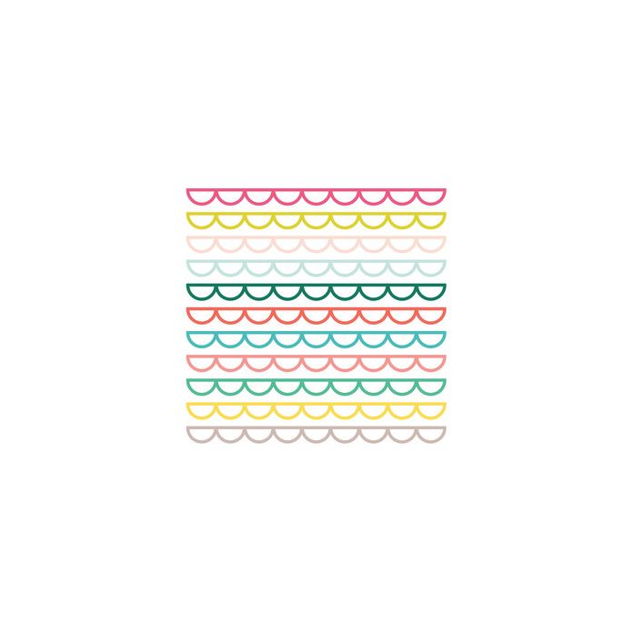 scalloped border background