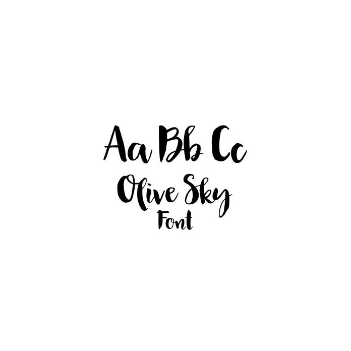 olive sky font