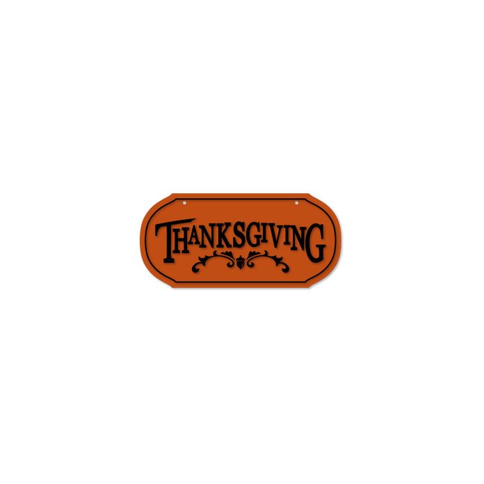 thanksgiving vinyl plaque
