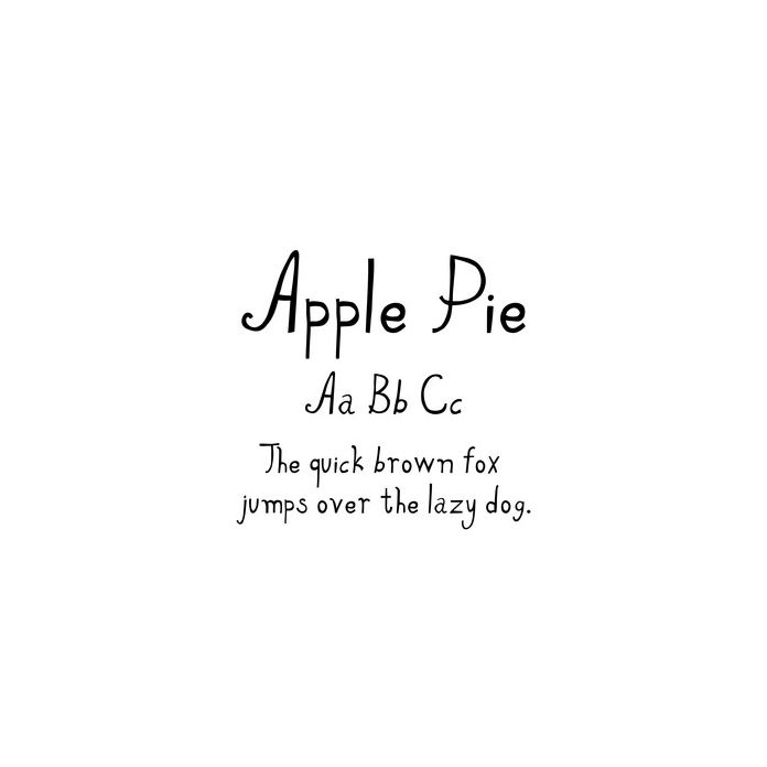 cg apple pie font