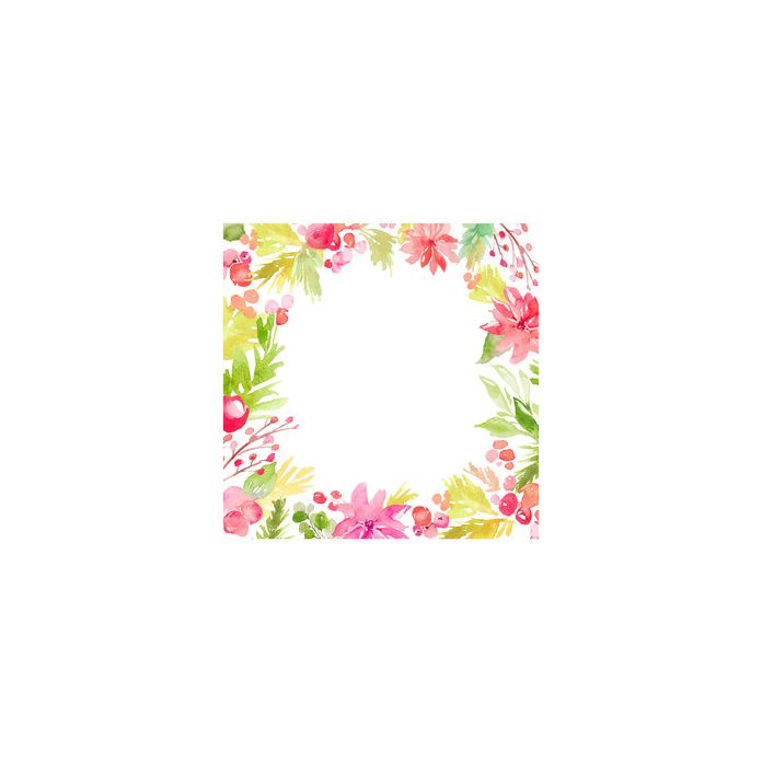 square winter foliage frame
