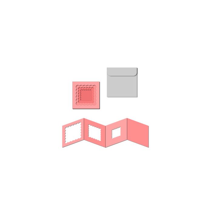 nested square accordion card w envelope
