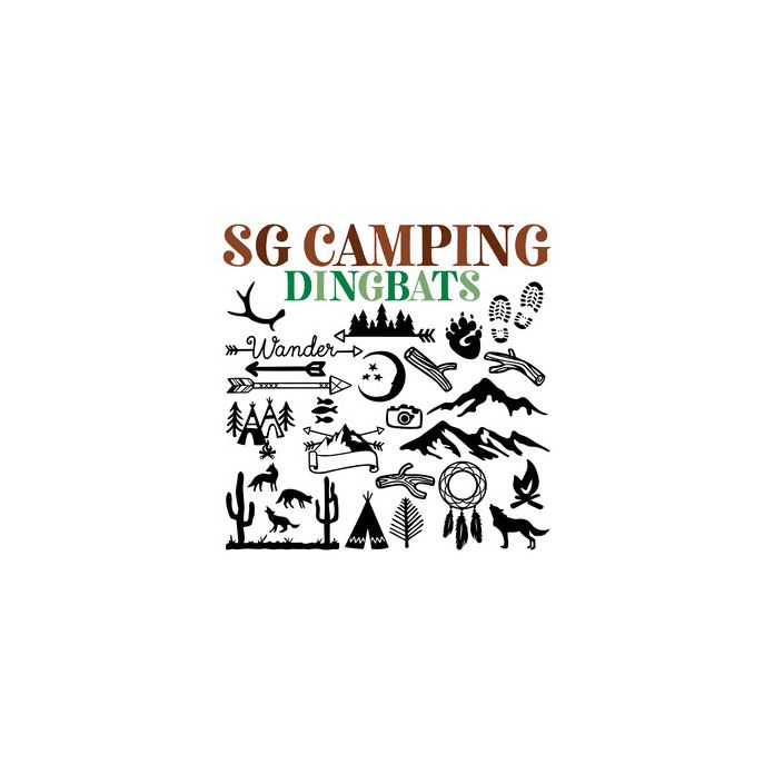 sg camping dingbats font