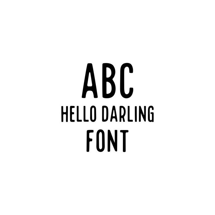 hello darling font