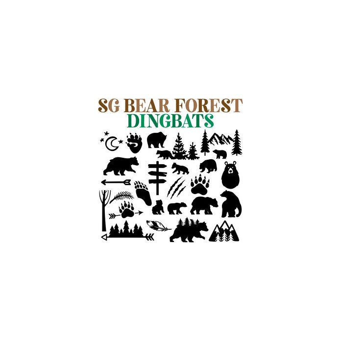 sg bear forest dingbats font