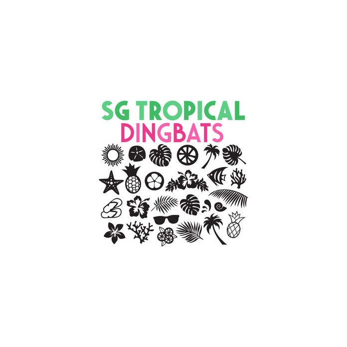 sg tropical dingbats font