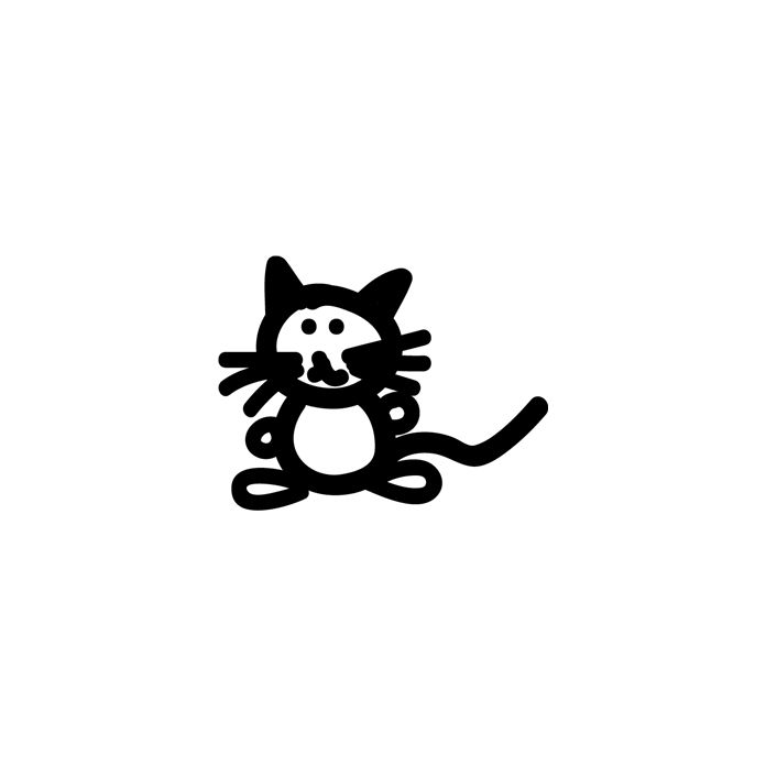 stick figure cat